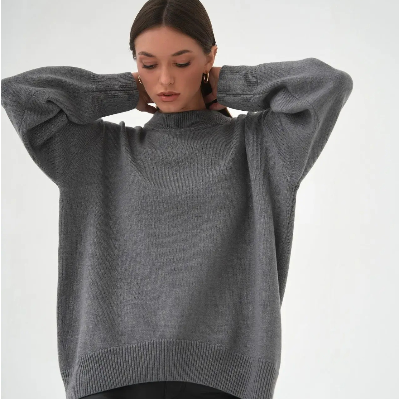 Pull oversize coupe droite pour femme • Mon joli pull