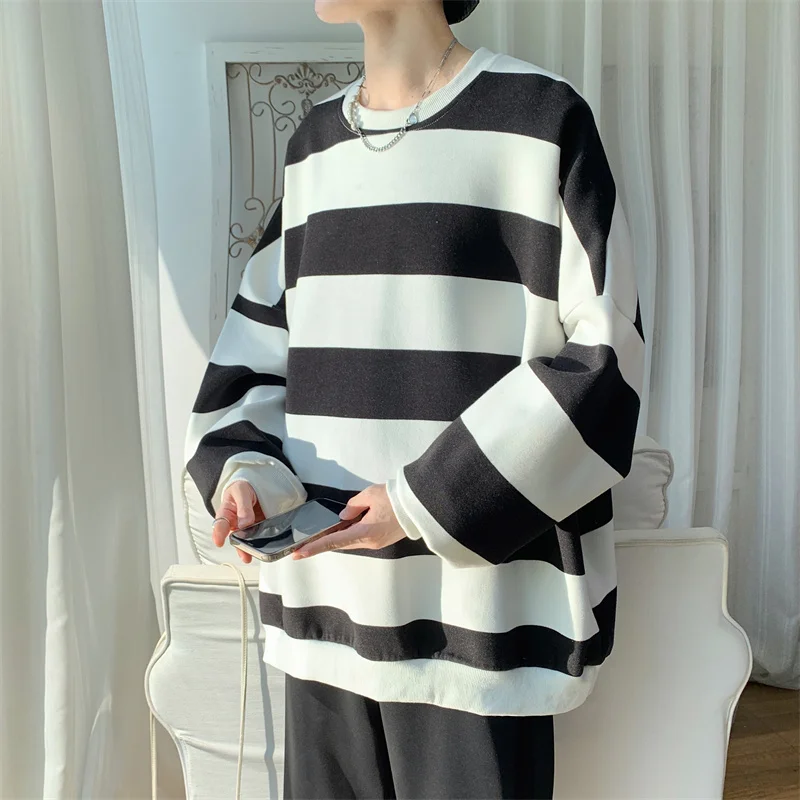 Pull oversize à rayures pour homme • Mon joli pull