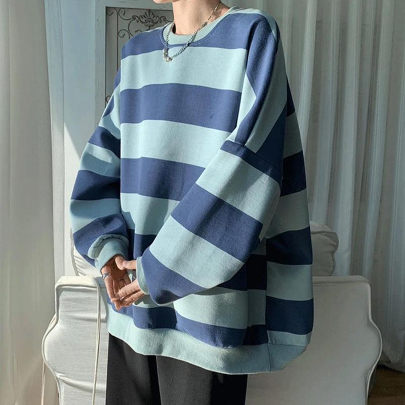 Pull oversize à rayures pour homme • Mon joli pull